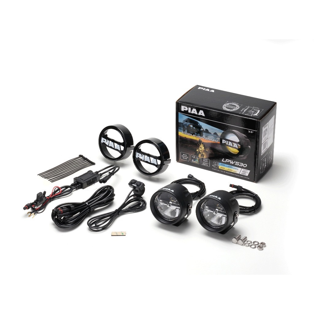 【最新款】日本 汽車 機車 PIAA LPW530 大燈 霧燈 LED 白光 黃光 聚光 霧光 重機 LP530升級 | 蝦皮購物