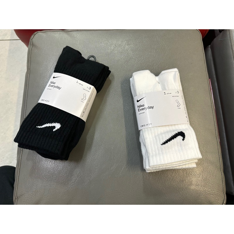NIKE EVERYDAY 長襪 運動襪 半筒襪 小腿襪 三雙入 兩色 厚SX7664 薄SX7676 | 蝦皮購物