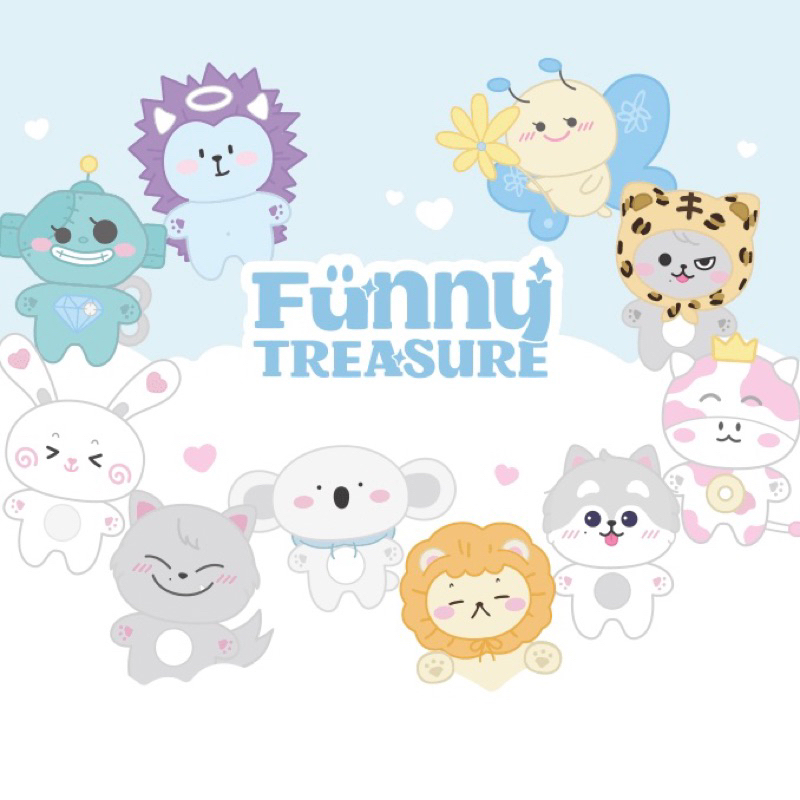 🐻‍ ️TREASURE [FUNNY TREASURE] official merch 周邊 玩偶 手燈套 代購🇰🇷 | 蝦皮購物