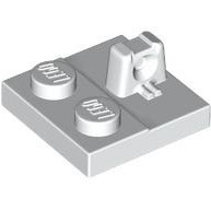磚家 LEGO 樂高 白色 Hinge Plate 2x2 Locking 轉軸薄板 公接頭 92582 | 蝦皮購物