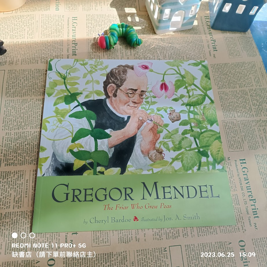 現貨平裝英文繪本Gregor Mendel―The Friar Who Grew Peas遺傳學創始人孟德爾和豌豆實驗 | 蝦皮購物