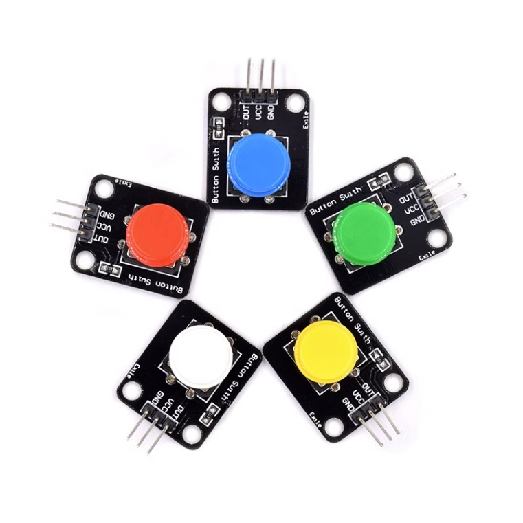 《683》Arduino電子積木 按鍵模組 按鍵開關 輕觸開關 按鈕開關 按鈕模組 多顏色 隨機發 | 蝦皮購物