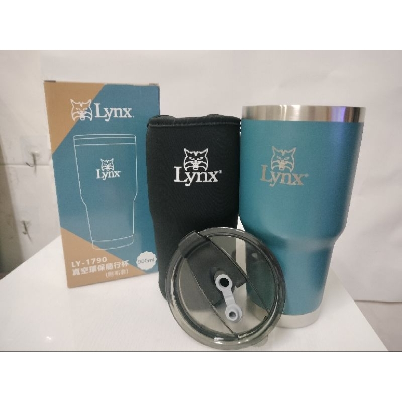 Lynx真空環保隨行杯(附布套) 900ml 冰壩杯 杯子 304 不鏽鋼杯 | 蝦皮購物
