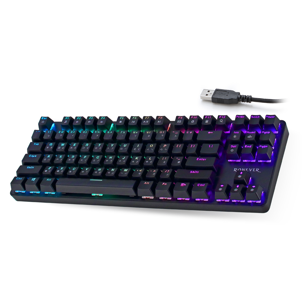 RONEVER KB001 / RGB電競機械鍵盤 | 蝦皮購物