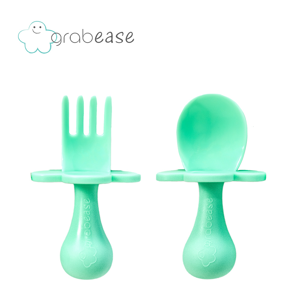【YODEE優迪-會員兌換禮】grabease 奶嘴匙叉組 薄荷綠 | 蝦皮購物