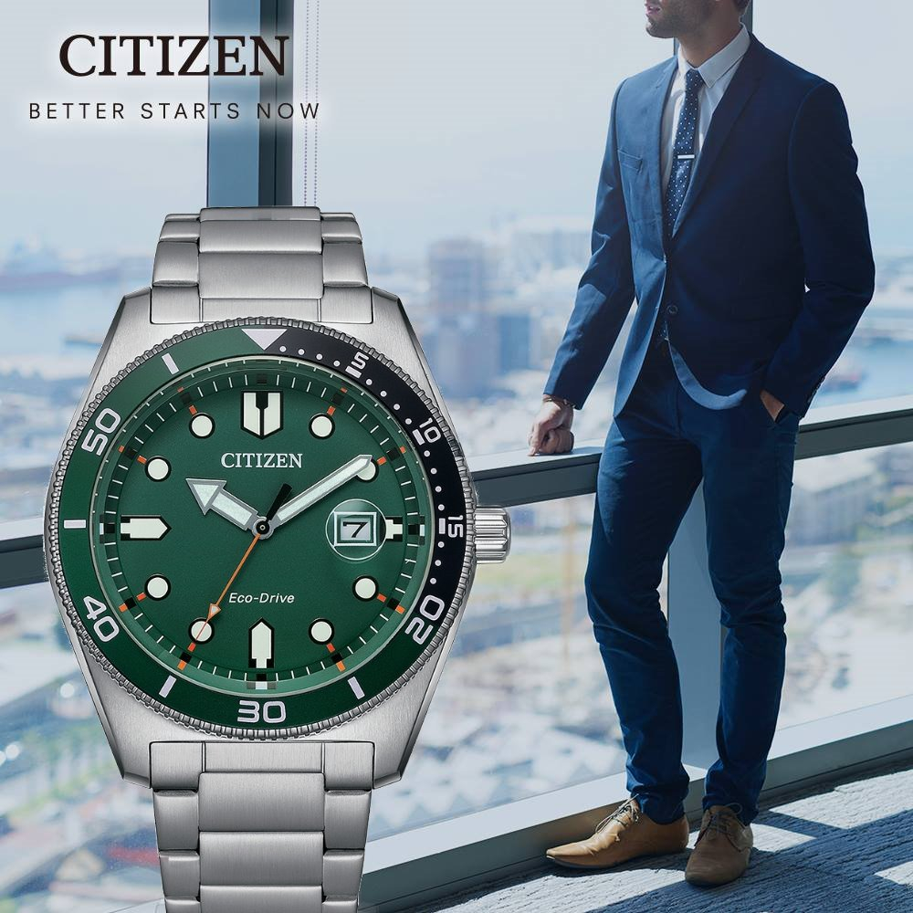 CITIZEN 星辰 GENT'S 跳色 潮流腕錶(AW1768-80X)/43mm | 蝦皮購物