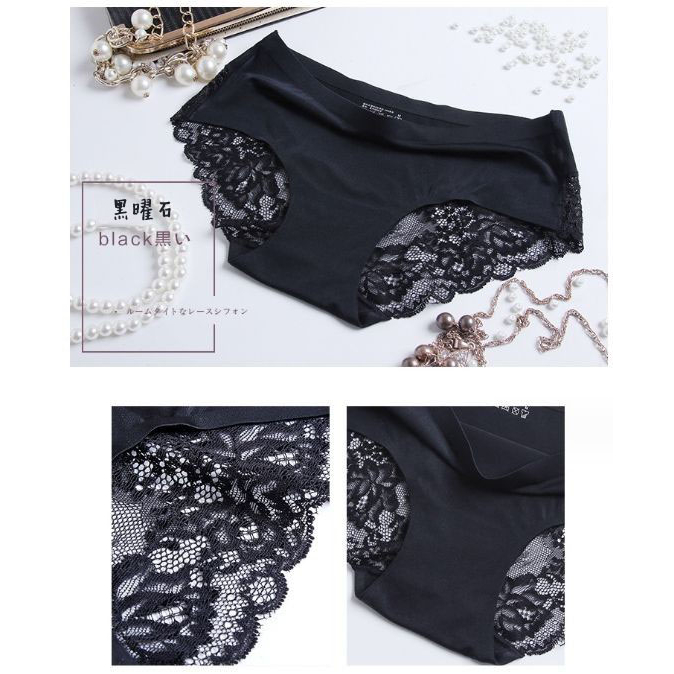 Onedays§♥冷豔美臀♥無痕純棉冰絲中腰蕾絲內褲 奢華珠光 涼感透氣 性感女內褲 三角褲 維多利亞的秘密款 C557 | 蝦皮購物
