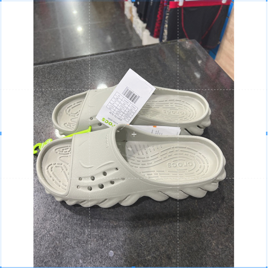 CROCS 卡駱馳 (中性鞋) ECHO波波 涼拖鞋 208170-1LM 大象灰 208170-001 黑色 | 蝦皮購物