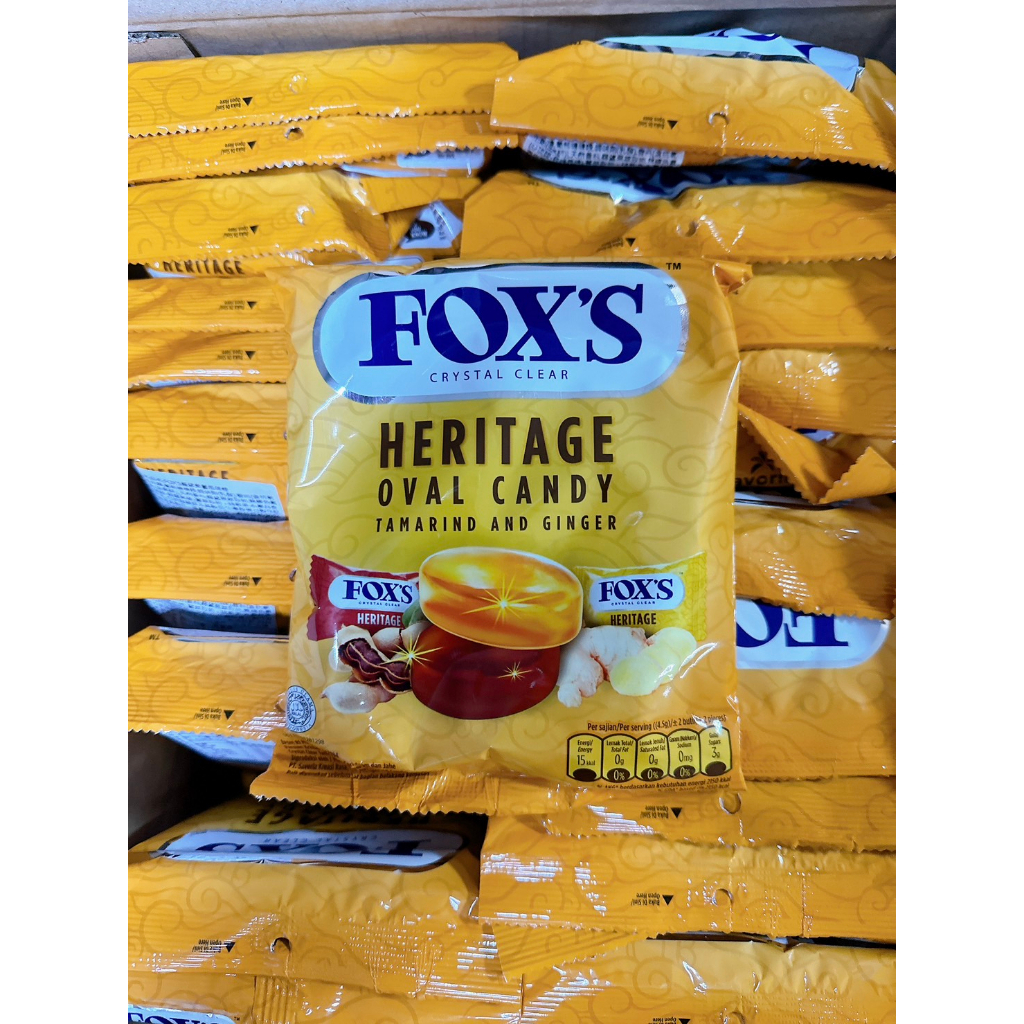 現貨🔥羅望果薑風味糖 FOX'S CRYSTAL CLEAR HERITAGE OVAL CANDY TAMARIND | 蝦皮購物