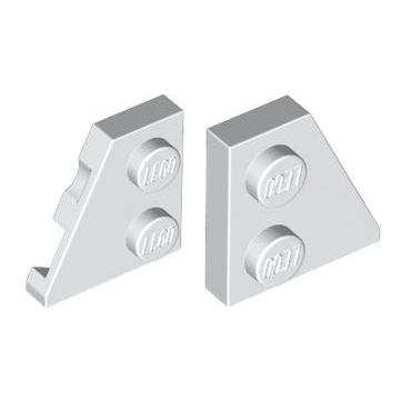 磚家 LEGO 樂高 白色 Wedge Plate 2x2 Right Left 24299 24307 1組 | 蝦皮購物
