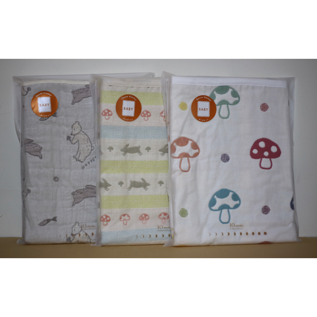 Hoppetta 六重紗被 LapinLapin Buran 蘑菇樣式 SS/M/L/XL | 蝦皮購物