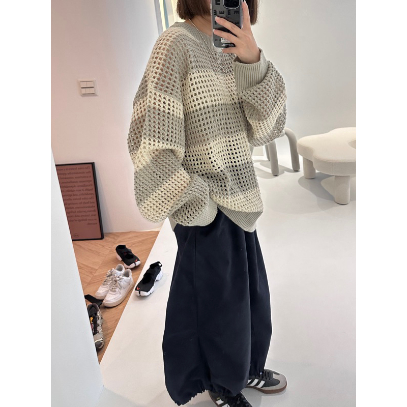 992nmf｜現貨 針織洞洞上衣/2colors UNISEX | 蝦皮購物