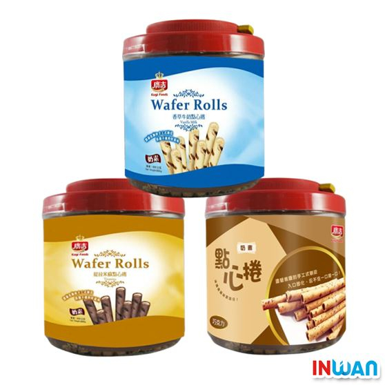 印灣 INWAN 】果鑲蛋捲 KUGI WAFER ROLL COKLAT TIRAMISU VANILLA 餅乾 | 蝦皮購物