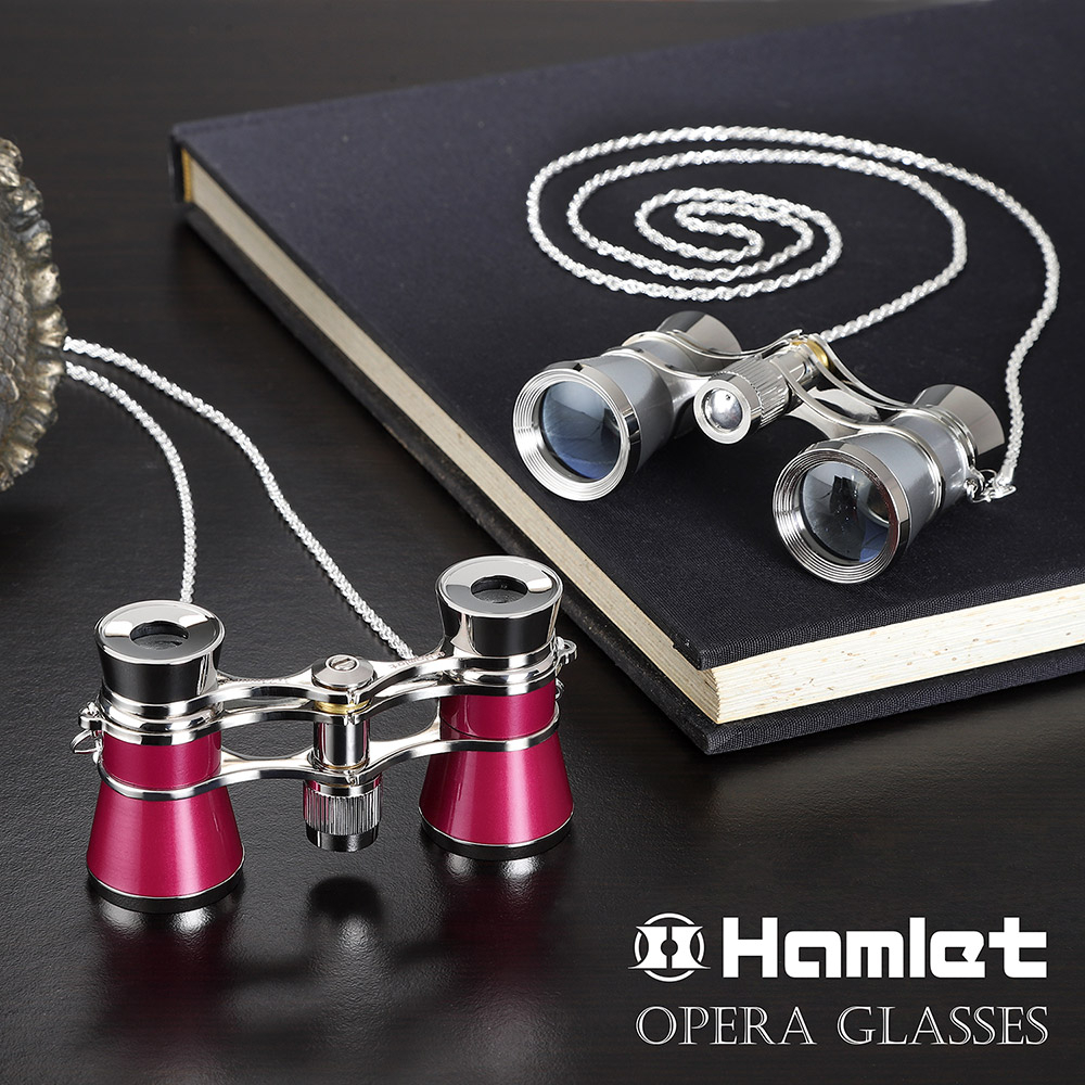 【Hamlet 哈姆雷特】Opera Glasses 3x24mm 醫療鋼項鍊式經典歌劇望遠鏡 I033 | 蝦皮購物