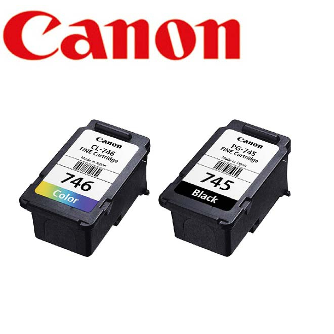 全新 Canon 佳能 原廠 墨水匣 PG-745 黑色 CL-746 彩色 真空包裝無紙盒【公司貨 | 蝦皮購物