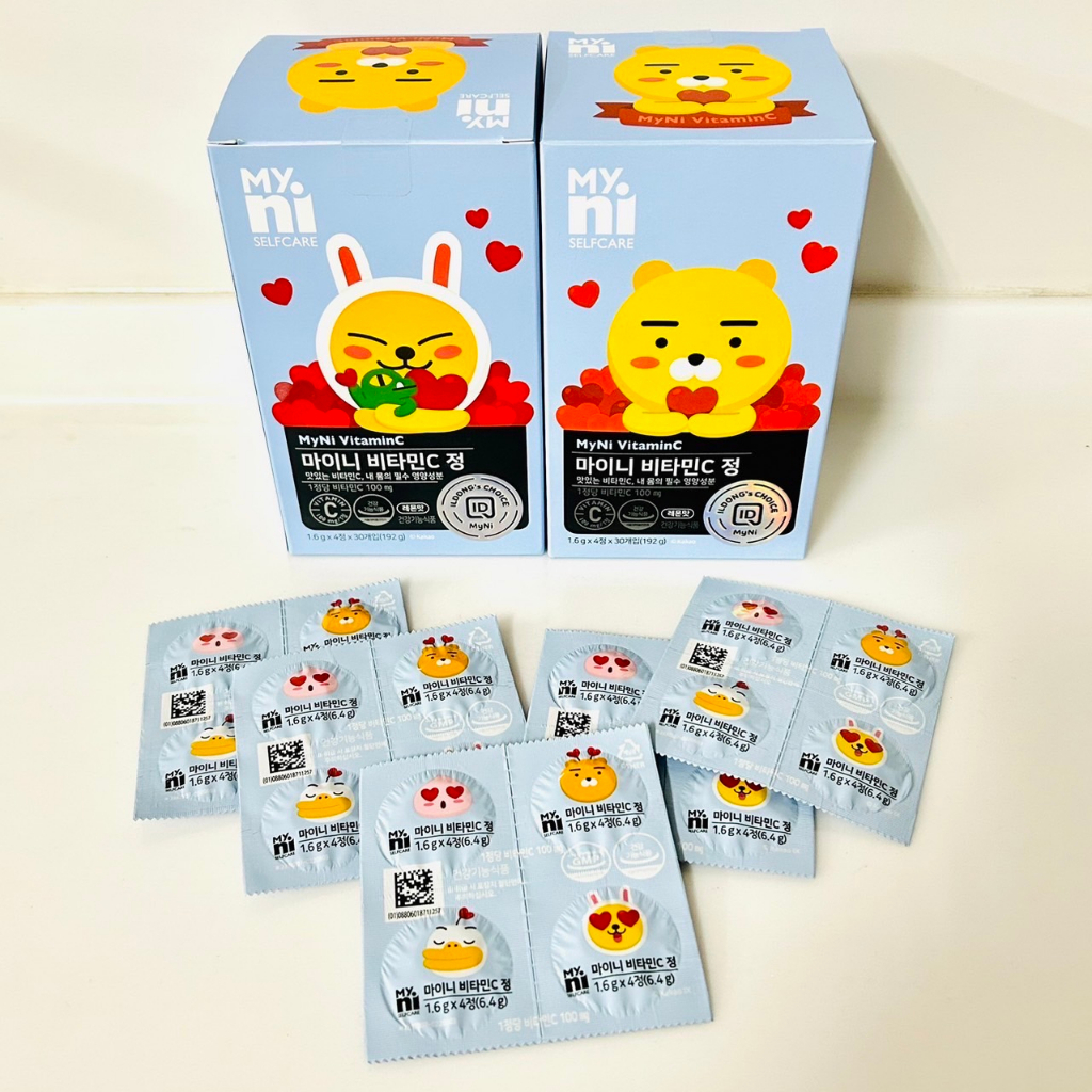 【噗噗好物GO】韓國 ILDONG MyNi 日東 Kakao friends 萊恩 維他命C 維他命C錠 | 蝦皮購物
