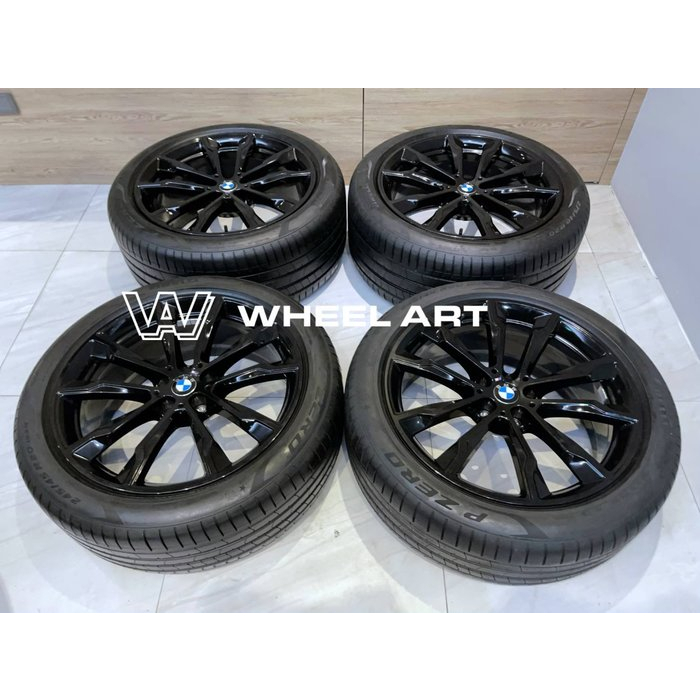【輪藝】正原廠 BMW X3 X4 G01 G02 20吋 699M Jet Black 前後配鋁圈含胎 | 蝦皮購物