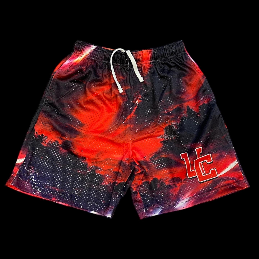 "Red Scenery" UC Mesh Shorts | 蝦皮購物
