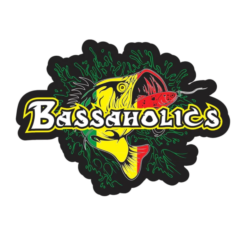 黑鱸狂熱者 Bassaholics RASTA STICKER車貼 裝備貼紙（白底）路亞品牌 | 蝦皮購物