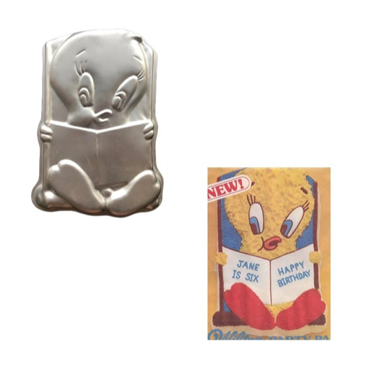(二手) 美國 Wilton Tweety Bird Book Cake Pan 惠爾通崔迪鳥蛋糕烤盤 烤模 絕版品 | 蝦皮購物