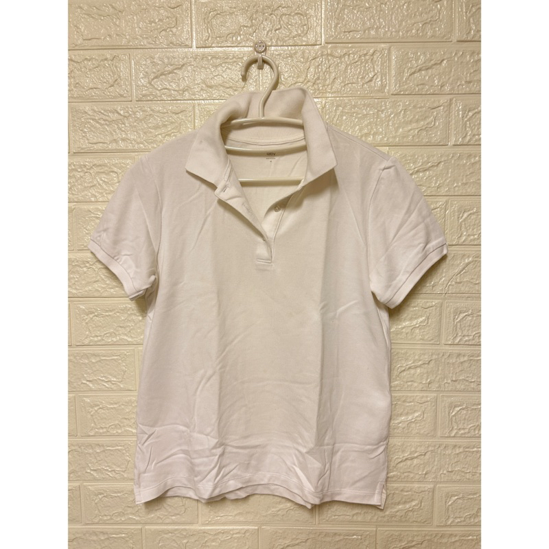 二手 lativ M號 白色 夏季 短袖 合身排汗 polo衫 正式 休閒 | 蝦皮購物