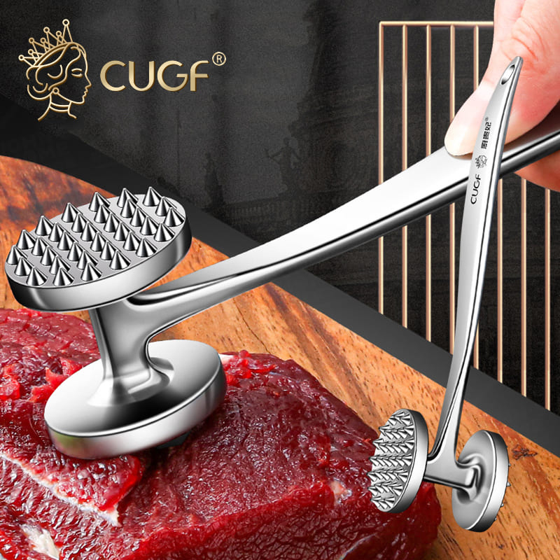 實心雙面鬆肉錘 廚貴妃 CUGF 牛排錘 砸肉錘 嫩肉錘 肉錘 敲肉錘 嫩肉斷筋器 打肉錘【ZI0406】《約翰家庭百貨 | 蝦皮購物