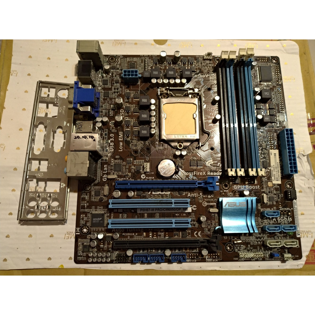 華碩 P8H67-M PRO/CM6850 主機板 1155 附擋板 | 蝦皮購物