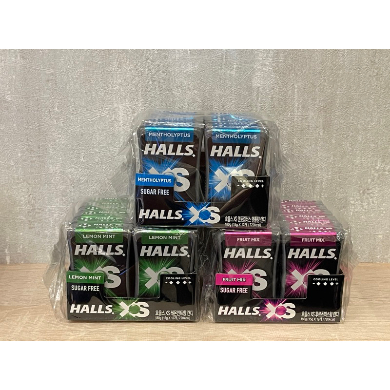 【Halls XS】 (滿額免運）無糖迷你薄荷糖 綜合莓果 檸檬薄荷 喉糖 (15g) | 蝦皮購物
