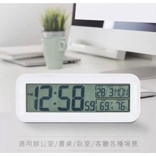 KINYO 耐嘉 多功能簡約夜光電子鐘 溫濕度計萬年曆時鐘鬧鐘 1入 TD-535 | 蝦皮購物