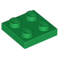 LEGO 樂高 綠色 薄板 Plate 2 x 2 Green 3022 302228 | 蝦皮購物