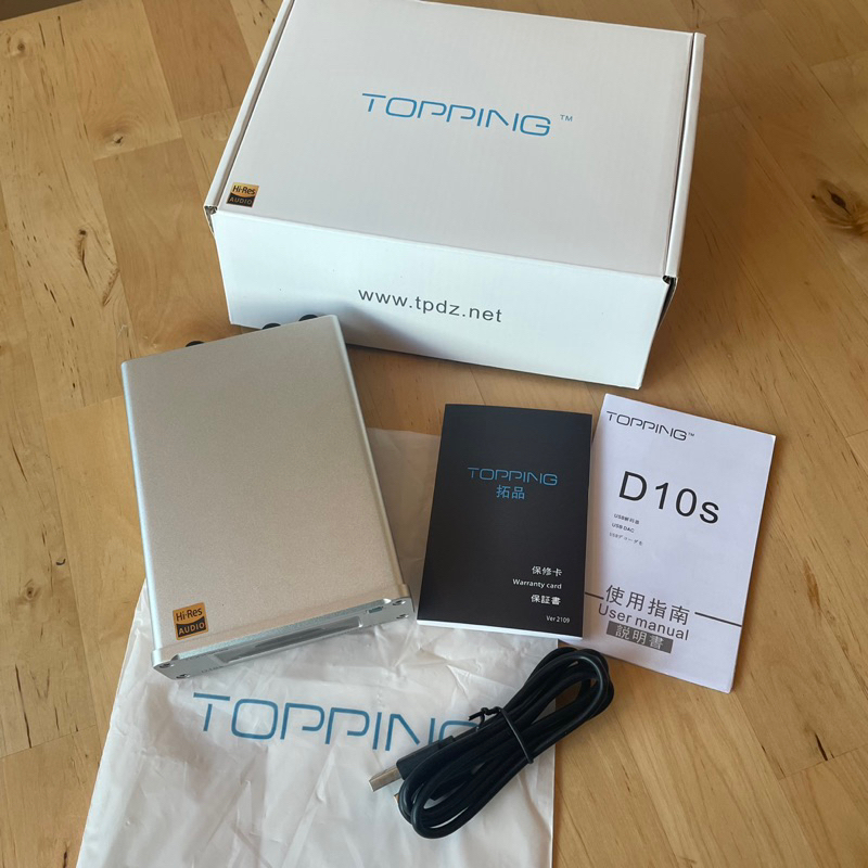 「75折」TOPPING 拓品 D10s USB解碼器 ESS ES9038Q2M 解碼，二手九成九新 | 蝦皮購物