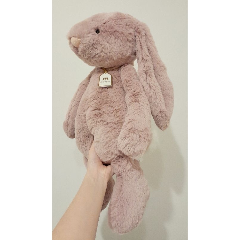 🍀全新現貨🍀Jellycat 51cm Rosa兔兔 兔子 羅莎 輕奢款 附藍色防塵袋 安撫玩偶娃娃抱枕(可直直接下單) | 蝦皮購物