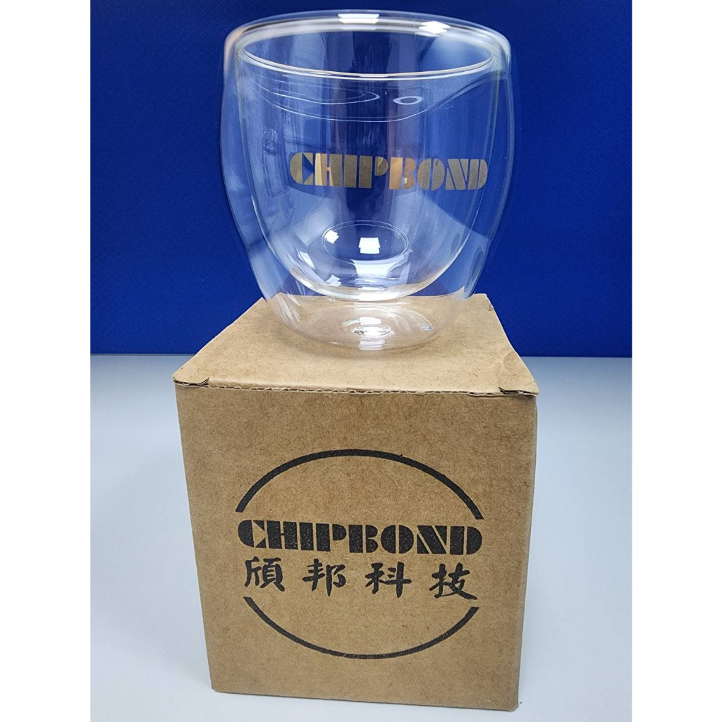 《哈屁喵股東》雙層玻璃杯~耐冷熱~雙層防燙~約245ML~2023年~頎邦股東會紀念品 | 蝦皮購物