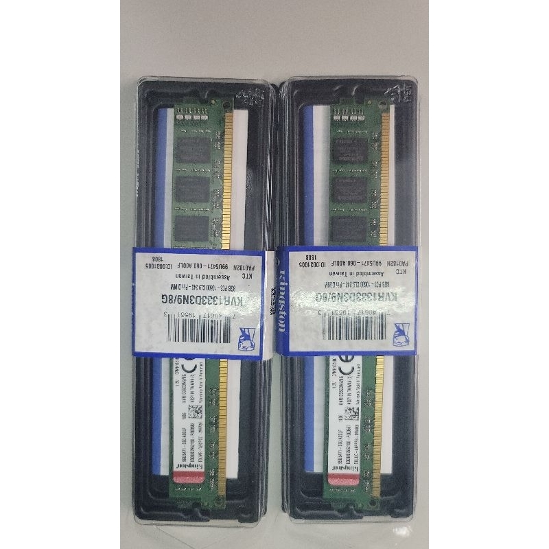 金士頓 記憶體 DDR3 8G 1333 1.5V 僅開封便宜賣。一次帶2隻只要500元 | 蝦皮購物