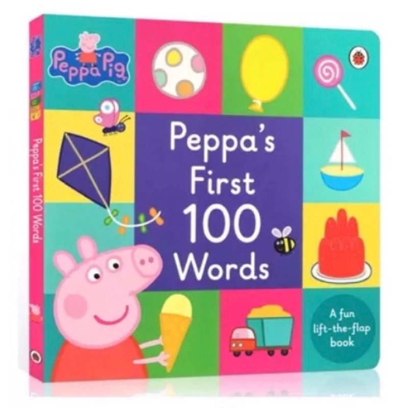 正版 Peppa 1000 First Words sticker book貼紙書/ First 100 Words | 蝦皮購物