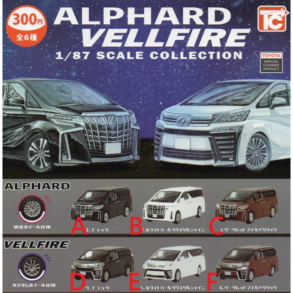 扭老闆的蛋{現貨}1比87Toyota Alphard Vellfire 扭蛋 轉蛋 公仔 盒玩 h40 | 蝦皮購物