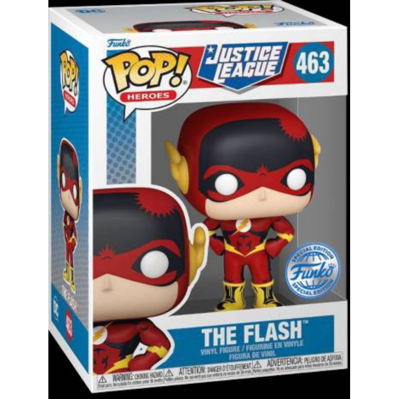 柴寶趣 FUNKO POP 463 閃電俠 2D 漫畫塗裝 正義聯盟 DC 漫畫 HEROES 國外版 正版 non | 蝦皮購物