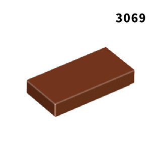 【COOLPON】正版樂高 LEGO 1x2平滑板 3069 4211151 紅棕色 | 蝦皮購物
