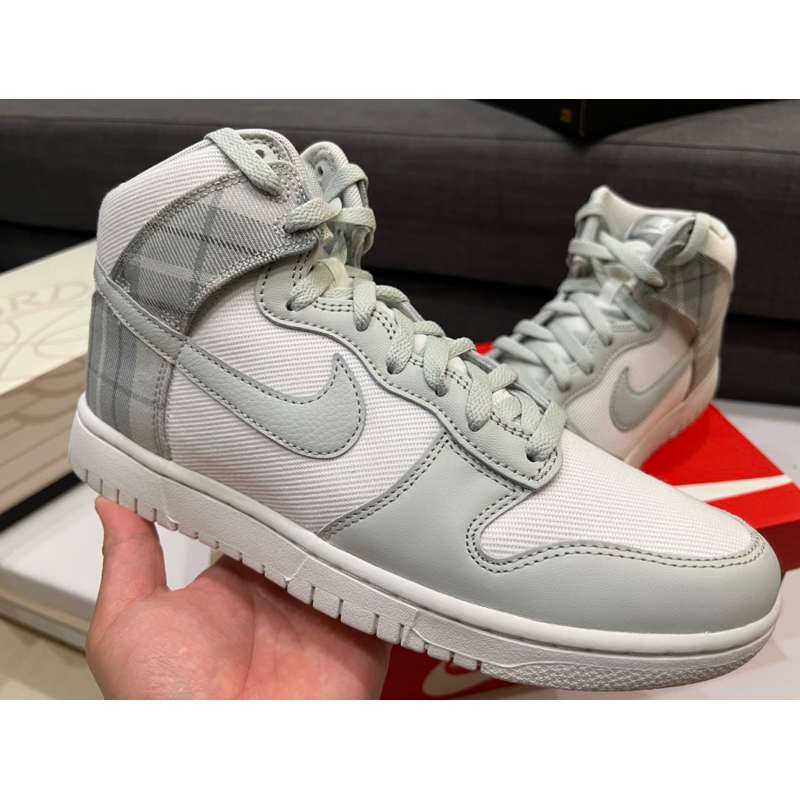Nike Dunk Hi Retro SE 格紋 全新US9 (DV0826-100) | 蝦皮購物