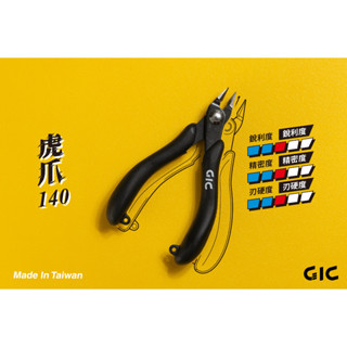 【喵喵模型坊】GIC TC-06 虎爪140 模型用入門斜口鉗 (★全新符合人體工學握柄) | 蝦皮購物