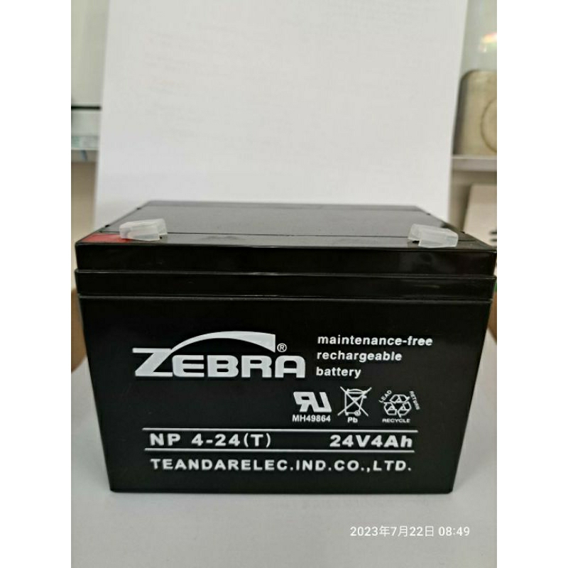 【全新】ZEBRA NP4-24(T) 24V4Ah | 蝦皮購物