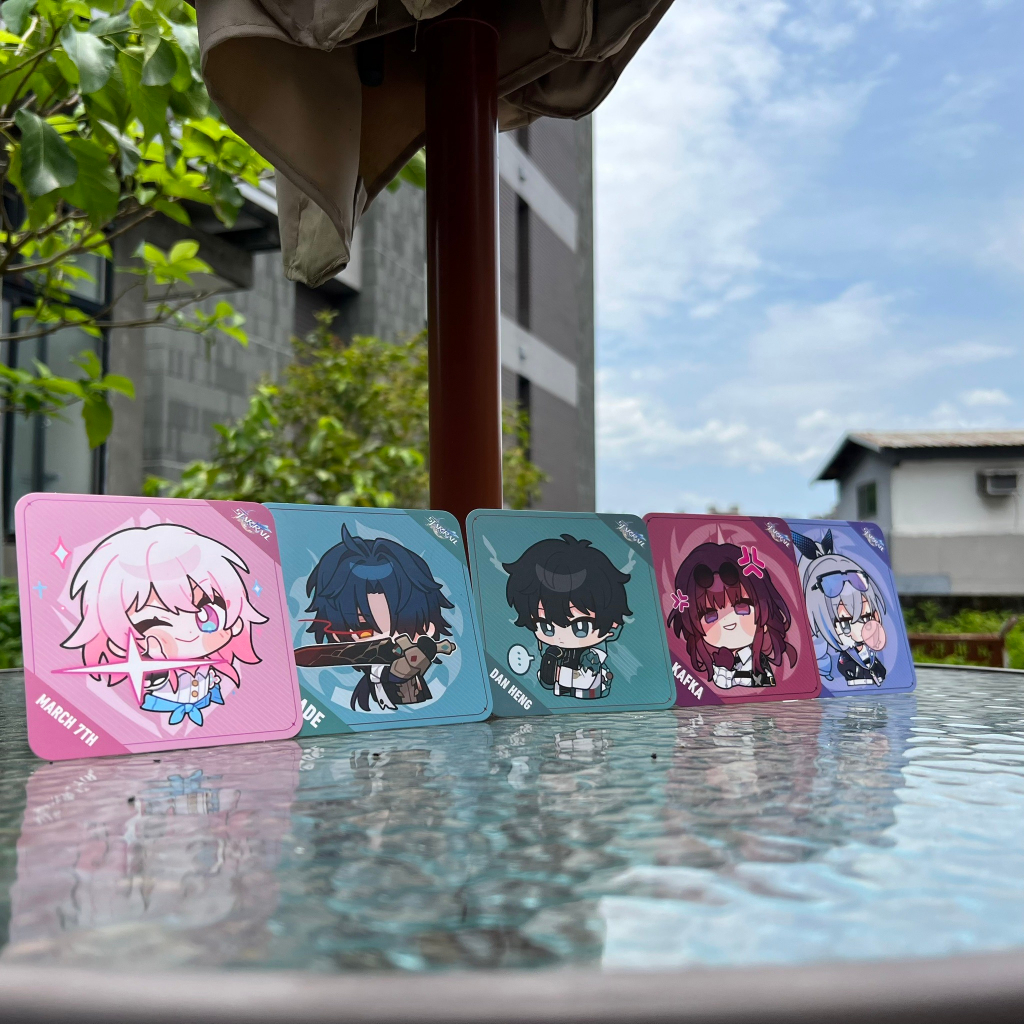 【台灣聯名正品現貨12小時內發貨】全新Comebuy x 崩壞 星穹鐵道 聯名周邊 卡芙卡刃丹恆 虛寶卡杯墊貼紙飲料杯身 | 蝦皮購物