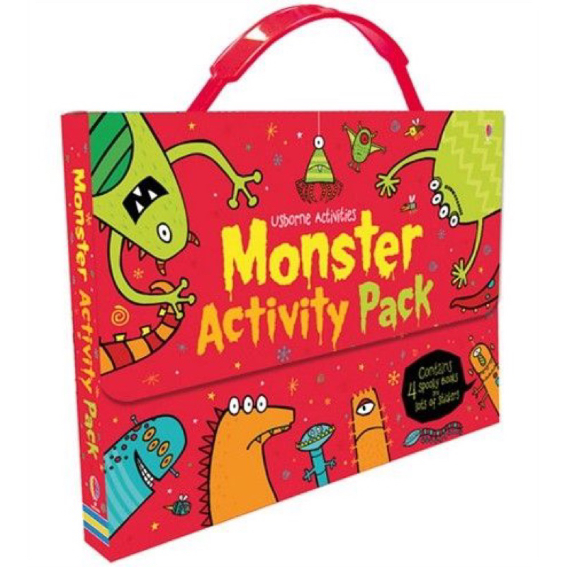 monster activity pack (4冊合售）怪獸互動書 貼紙書 | 蝦皮購物