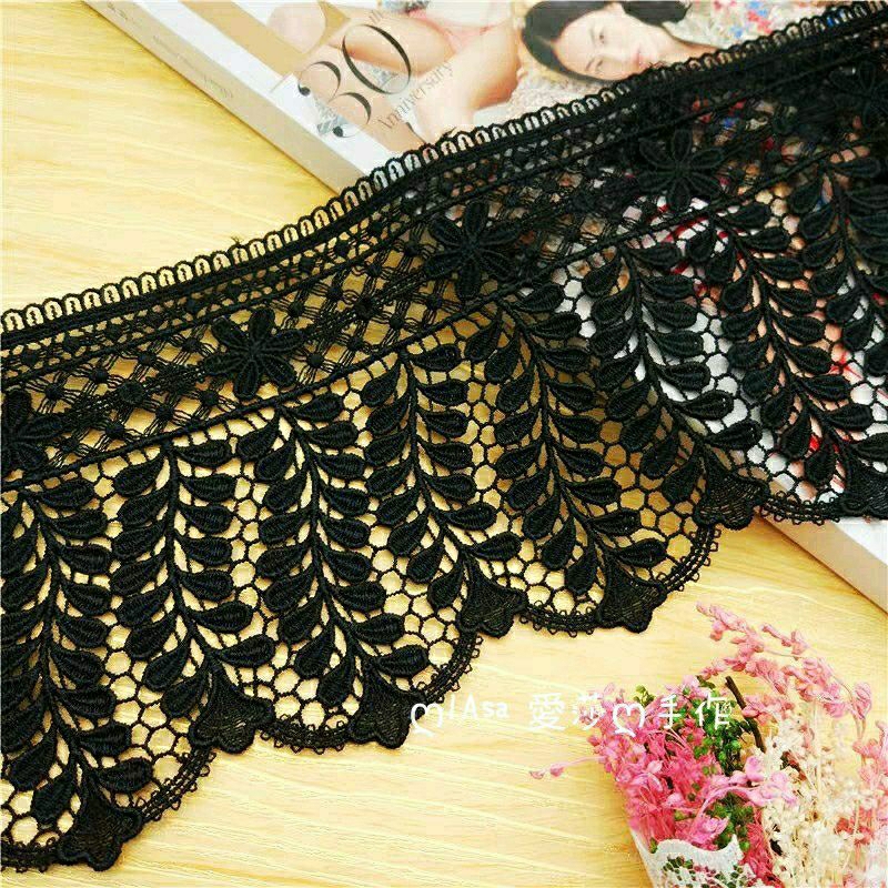 《iAsa愛莎の》手作材料 精美含羞草水溶鏤空刺繡DIY服裝輔料裙子蕾絲花邊寬11cm | 蝦皮購物