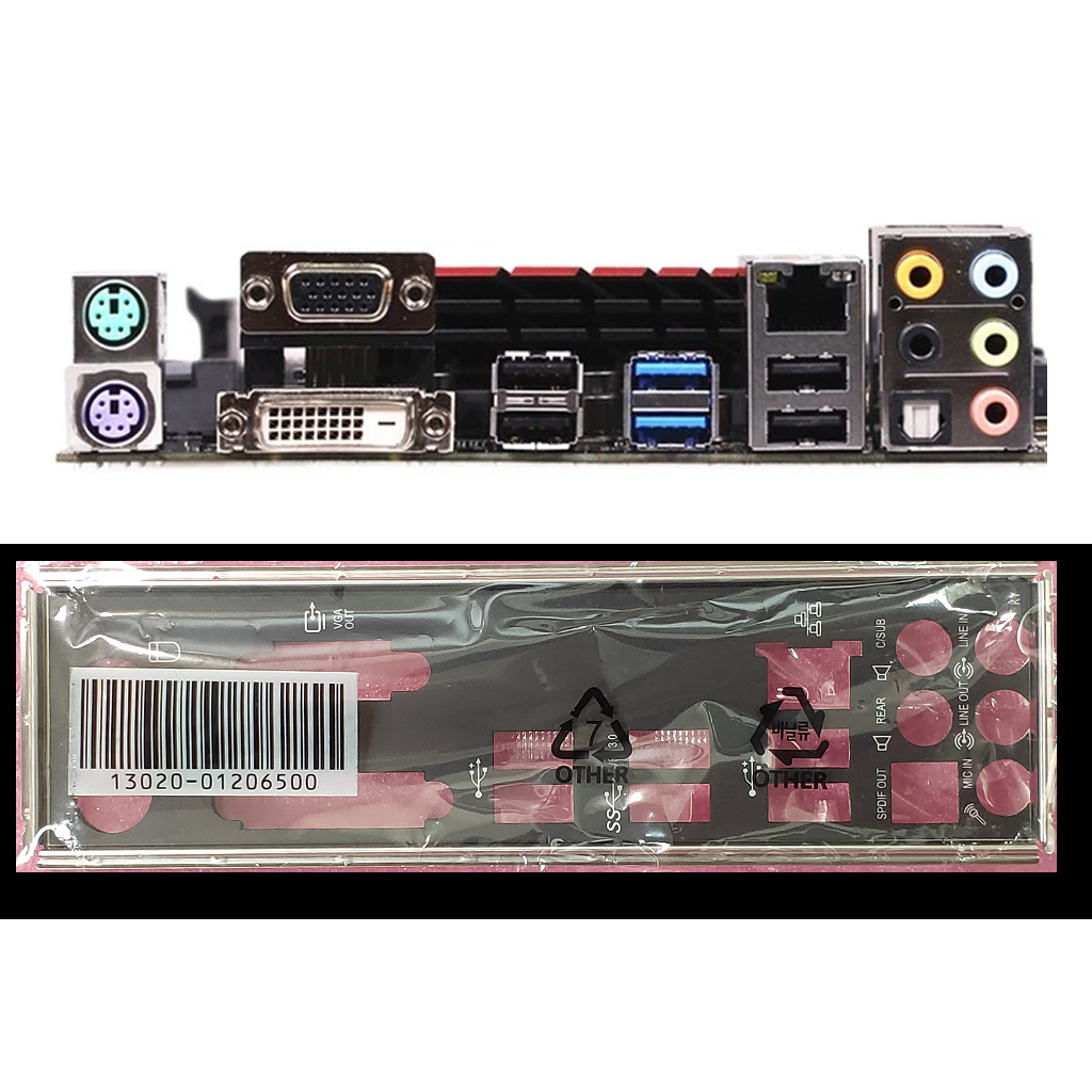 ASUS 華碩 H81-GAMER、 H81 GAMER 全新原裝 加厚海綿 抗輻射 IO機箱檔板 後檔片 客訂品 | 蝦皮購物