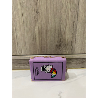 Arnold Palmer x Hello Kitty 聯名包包 紫色 可拆卸鏈條 造型包包 精緻 斷貨款 卡哇伊 超萌 | 蝦皮購物