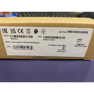 Aruba Instant On 802.3af PoE Midspan Injector (R8W31A) | 蝦皮購物