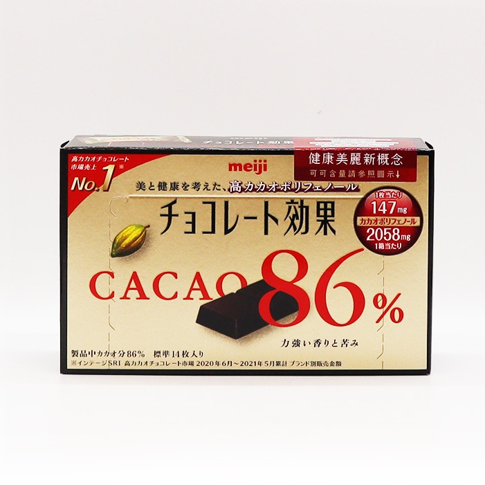 meiji明治 CACAO 86％ 黑巧克力 60g【Donki日本唐吉訶德】可可多酚 可可 效果 可可脂 低GI值 | 蝦皮購物