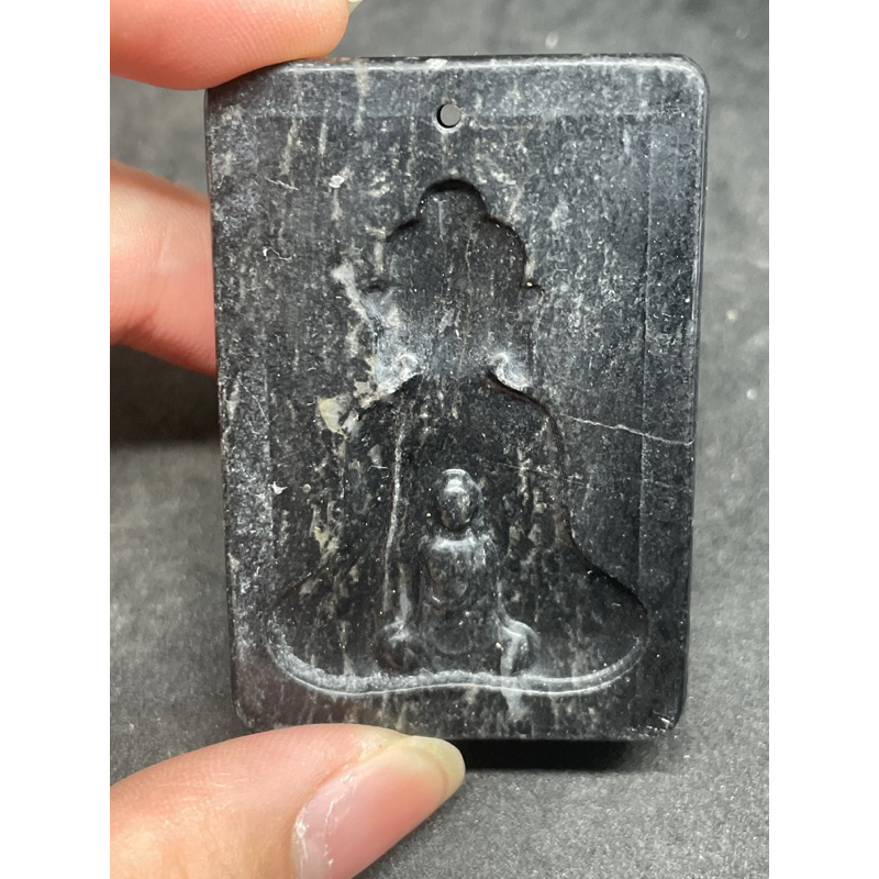 P1175 天然泰國龍宮舍利原礦 龍宮舍利 黑金剛舍利 墜子 已打孔 雕刻 崇迪佛 無相佛 | 蝦皮購物