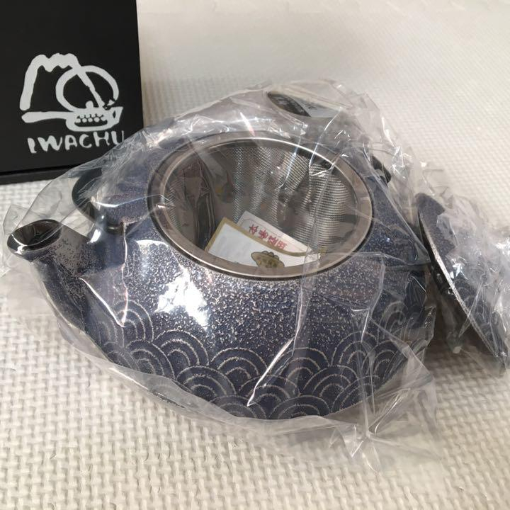 【珍華堂】日本南部鐵壺- Iwachu岩鑄-5型青海波-艷消黑650cc-新品未使用 | 蝦皮購物